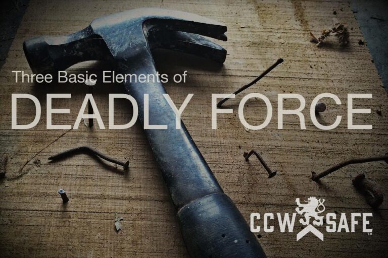 Deadly Force Triangle: 3 Basic Elements of Deadly Force